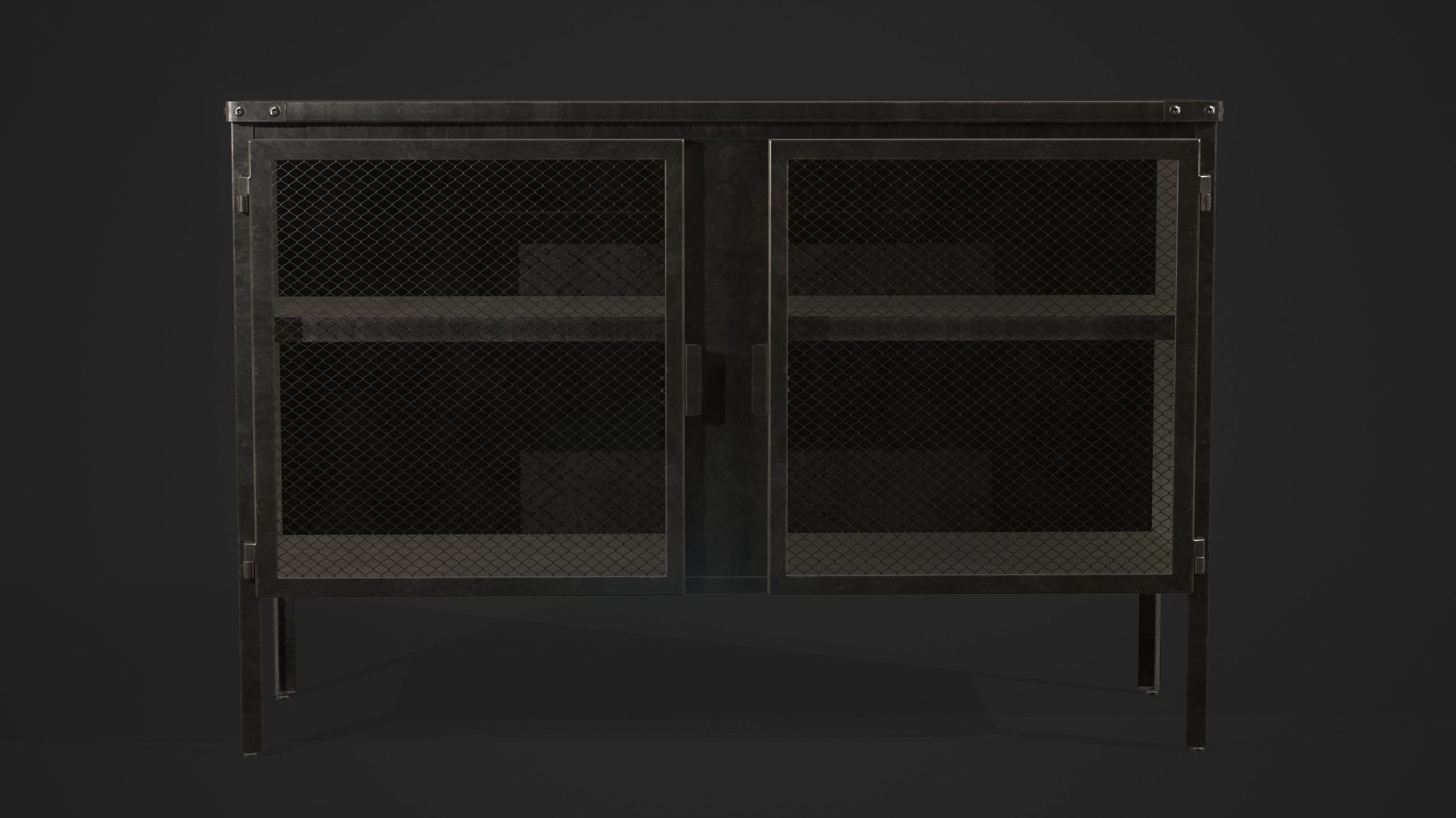 3D model 2 door Buffet Bar Industrial Style VR / AR / low-poly | CGTrader