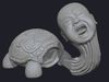 tortoise baby scream cry garden ornament 3D model 3D printable | CGTrader