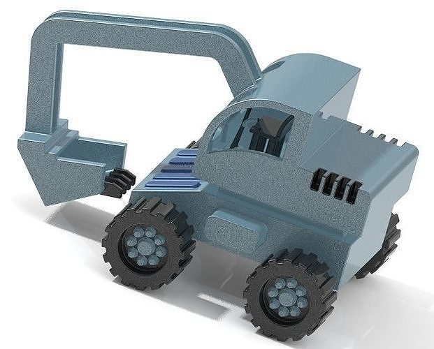 Classic Earth Moving Machine 3D model 3D printable | CGTrader