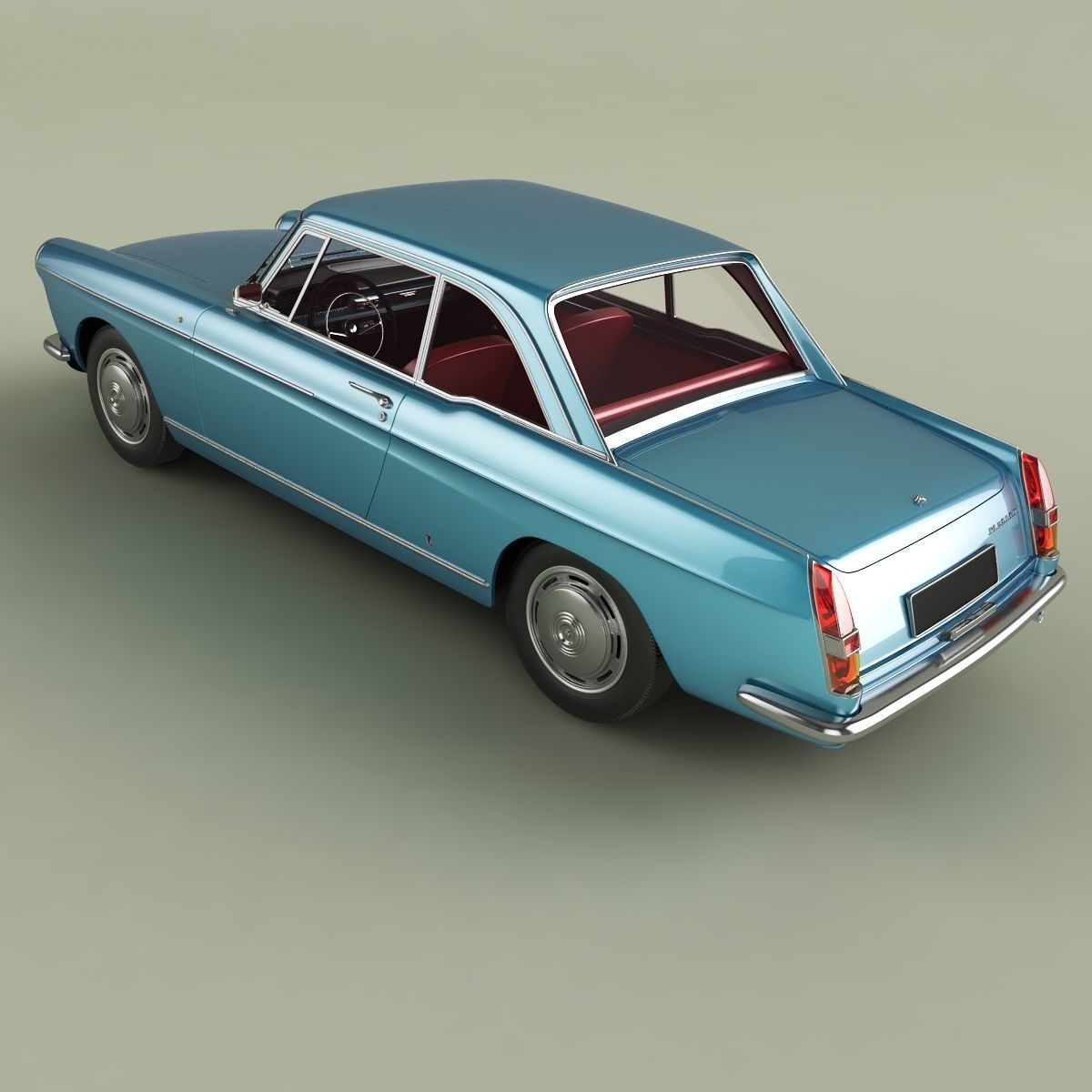 Peugeot 404 Coupe 3D model | CGTrader
