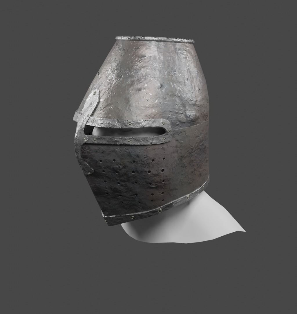 3D model Medieval pot Helmet VR / AR / low-poly | CGTrader