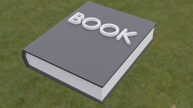 3D BOOK on grass 3D model | CGTrader