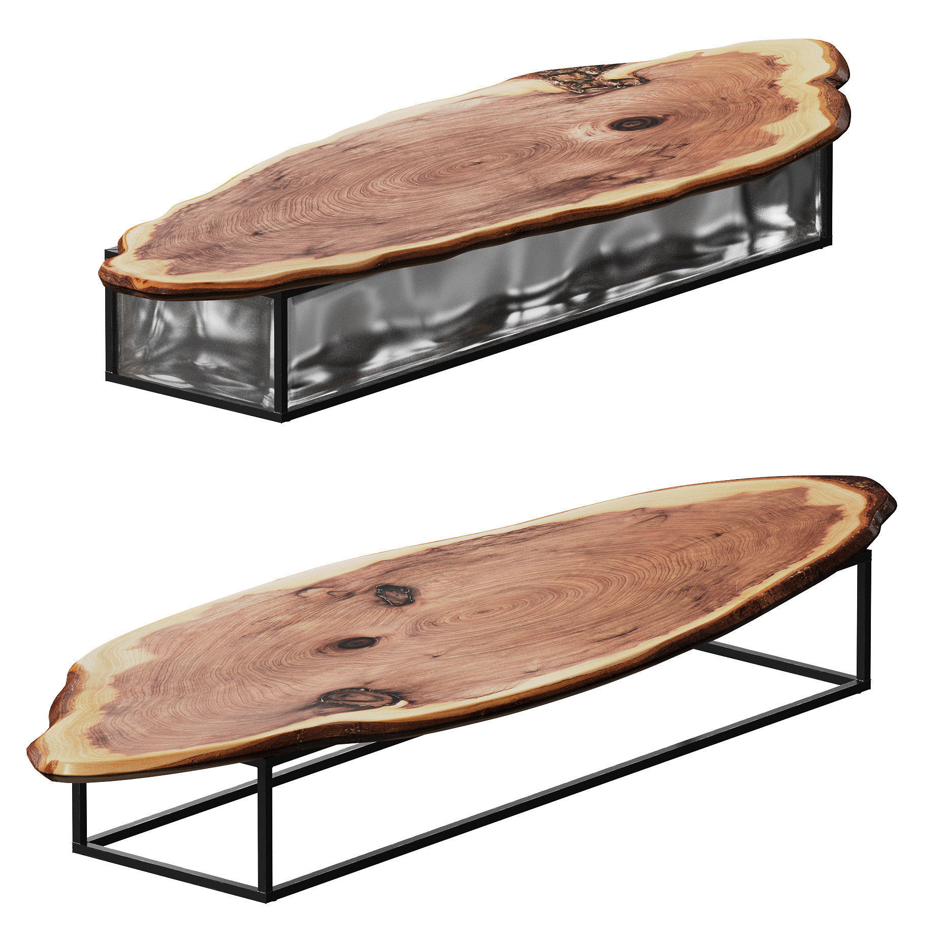 Slab tables with welded seams - 2 models 3D model | CGTrader