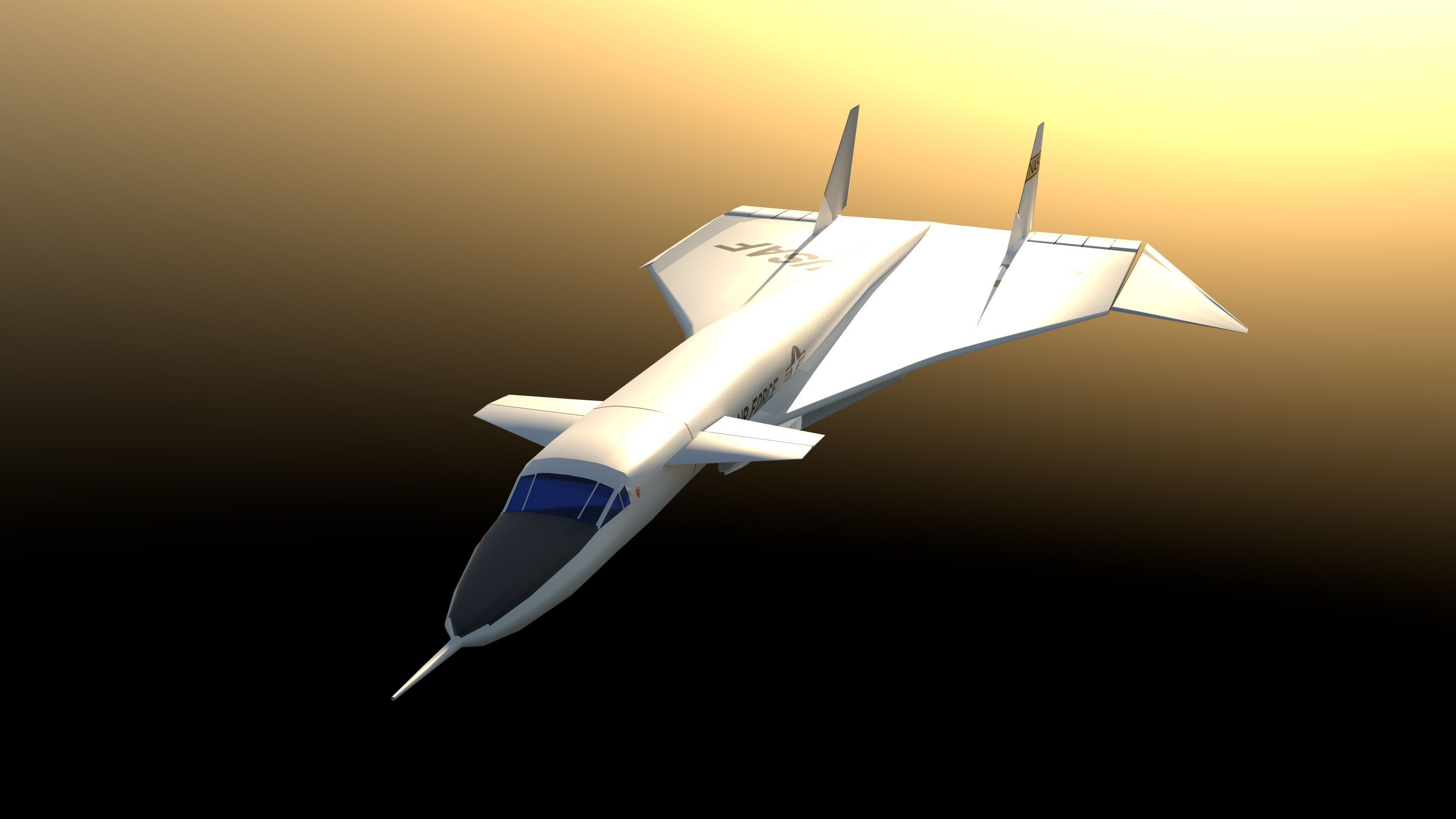 XB 70 Mach 3 Bomber 3D model | CGTrader