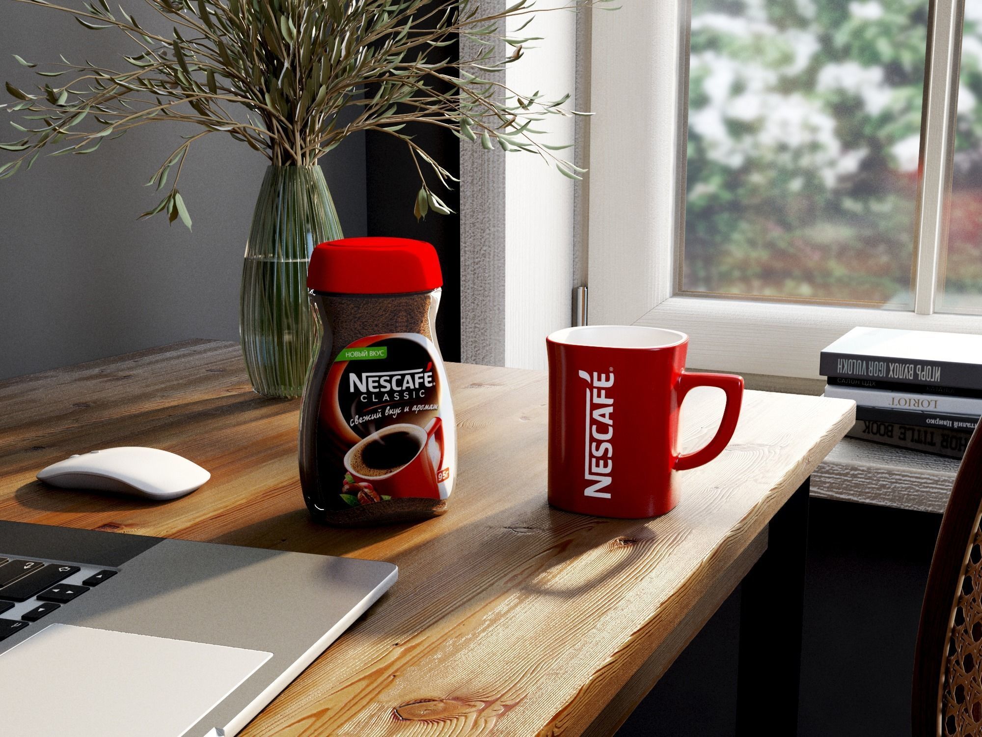 Nescafe set 3D model | CGTrader