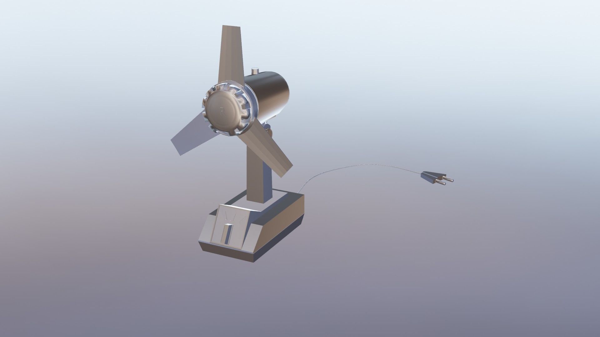 3D model 3d model of a soviet fan VR / AR / low-poly | CGTrader