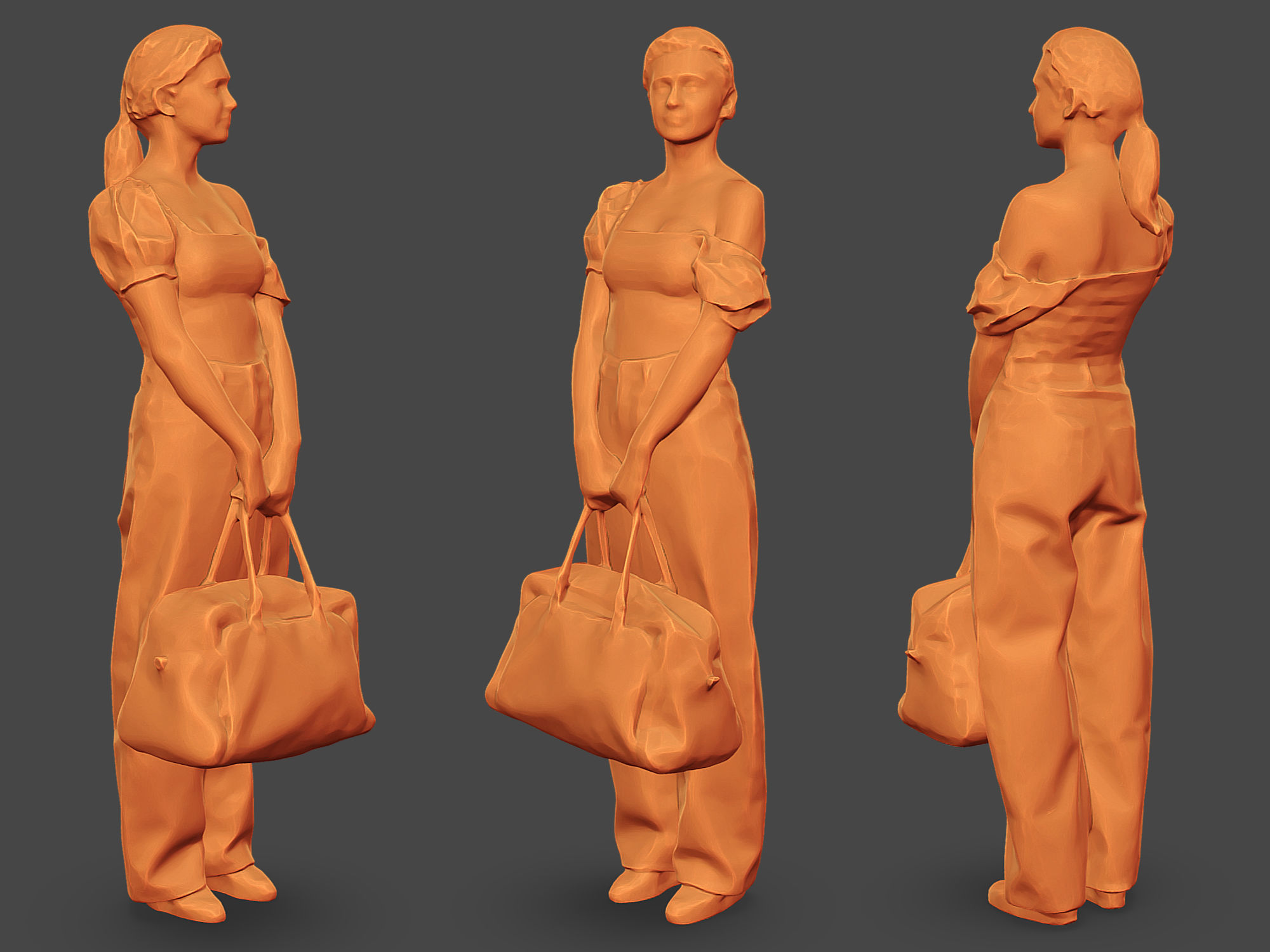 Stylized Woman Character 3D model | CGTrader