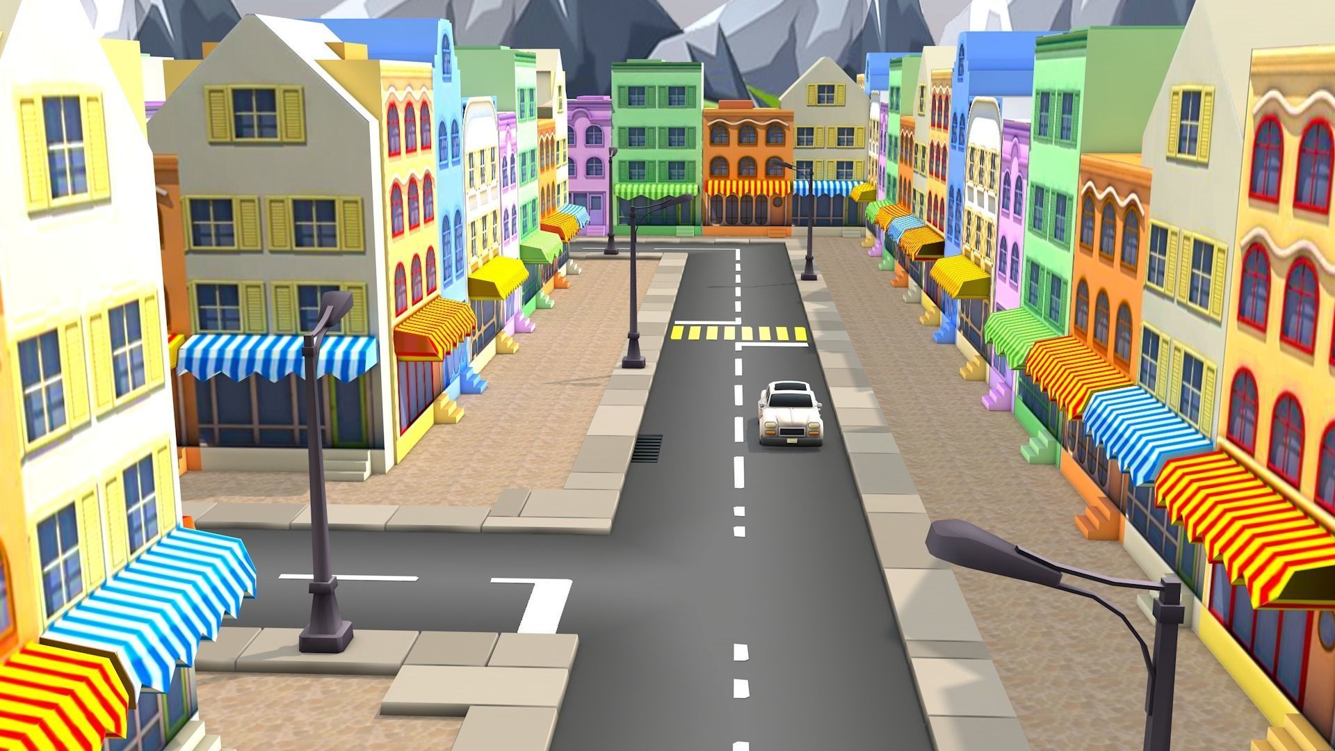 3D model Summer Beach Environment VR / AR / low-poly | CGTrader