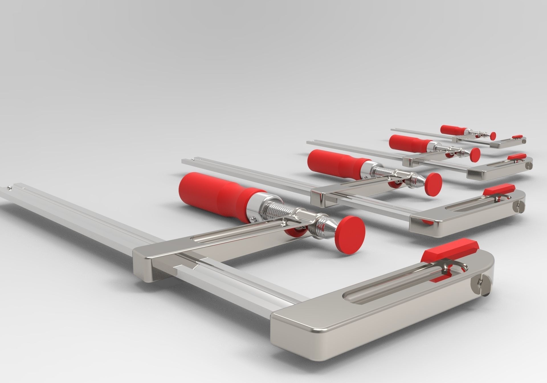 F Clamp 3D model | CGTrader