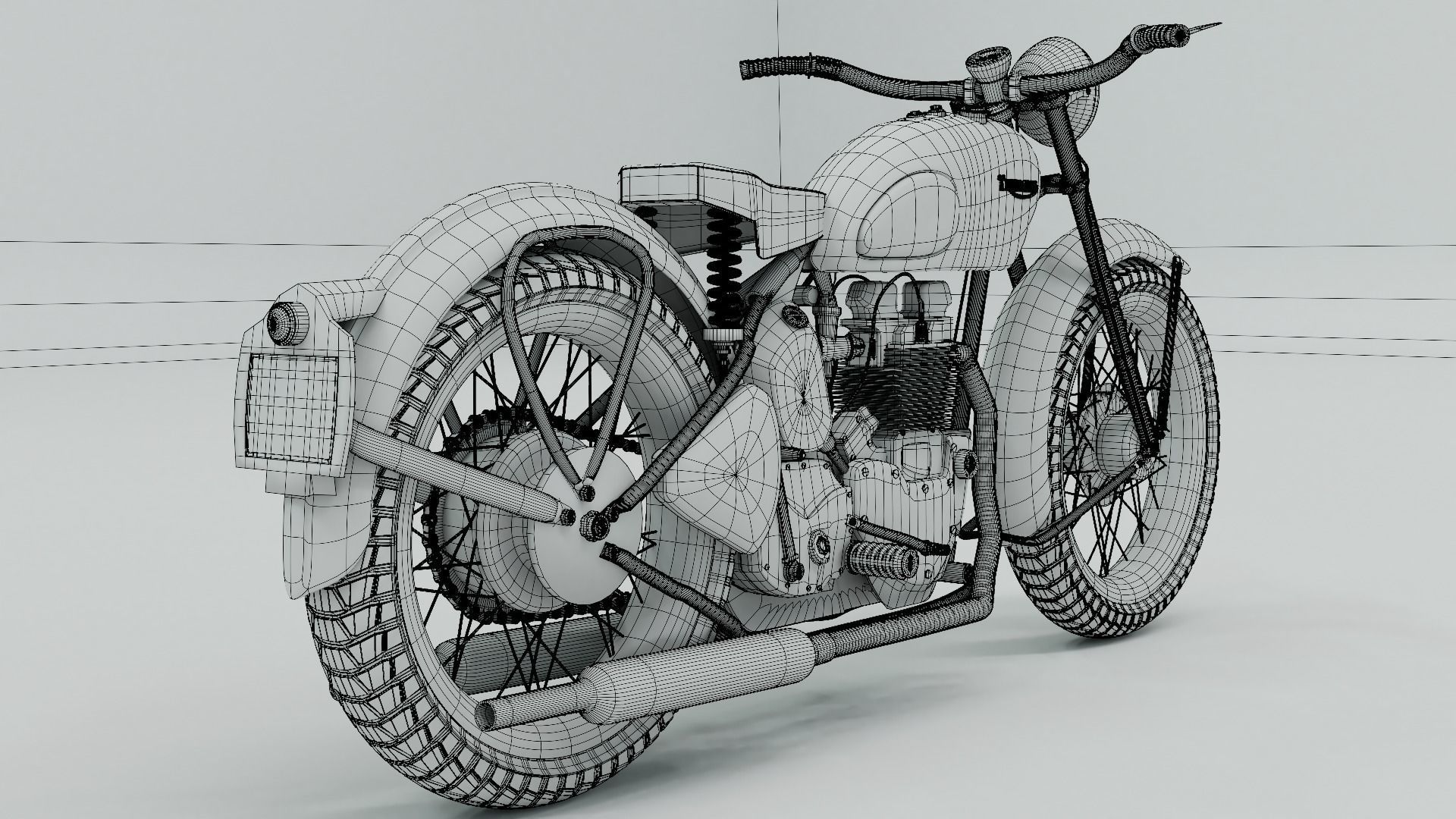 1948 Triumph Speed Twin 3D model | CGTrader