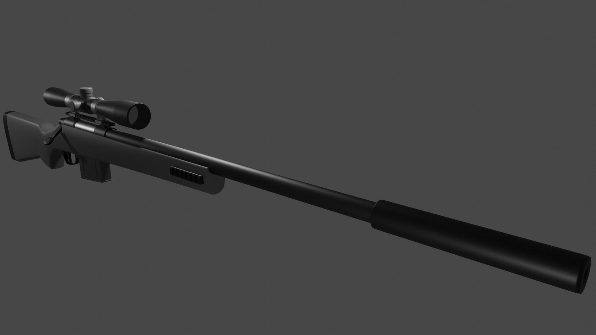 Custom M24 Sniper Rifle 3D model | CGTrader