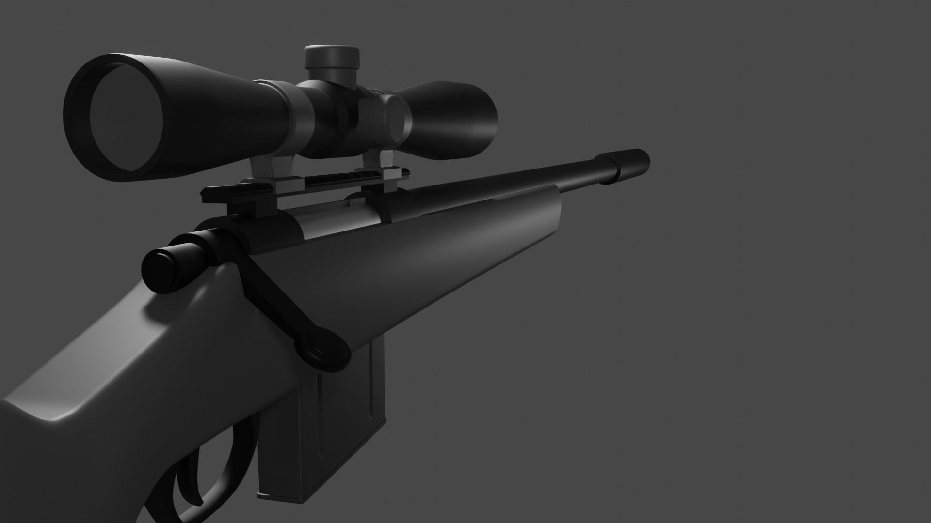 Custom M24 Sniper Rifle 3D model | CGTrader