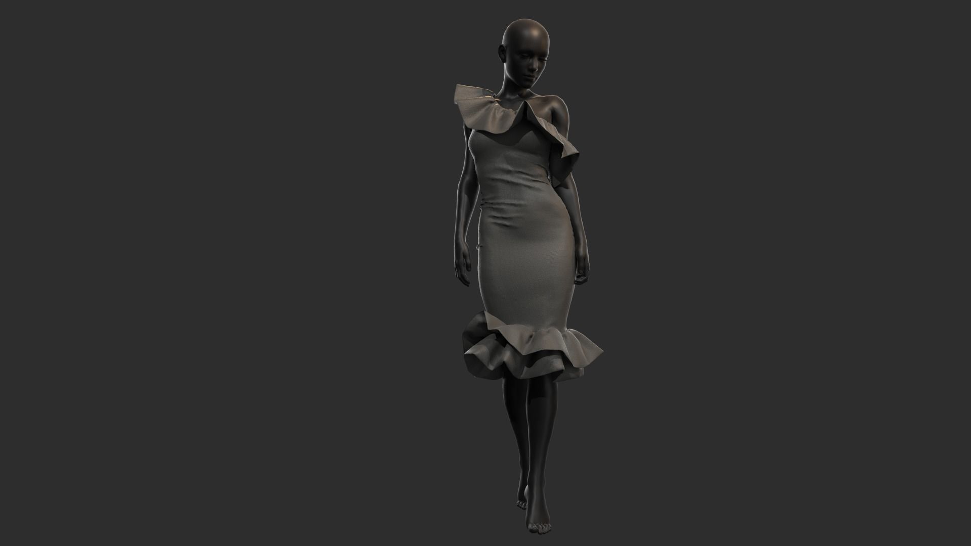 Female dresses 3D model | CGTrader