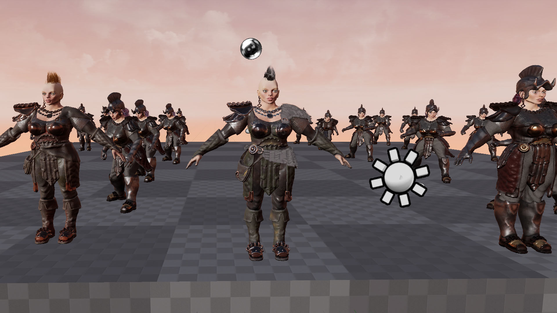 3D model Dwarf Woman Warrior Low-poly VR / AR / low-poly rigged ...