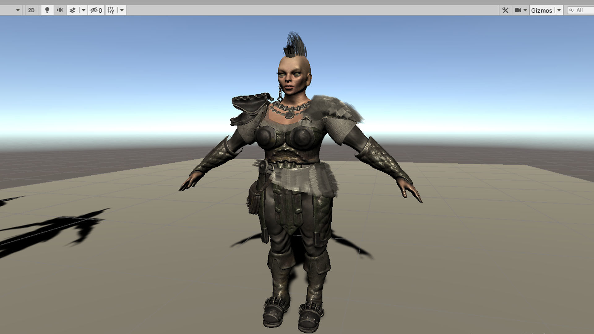 3D model Dwarf Woman Warrior Low-poly VR / AR / low-poly rigged ...