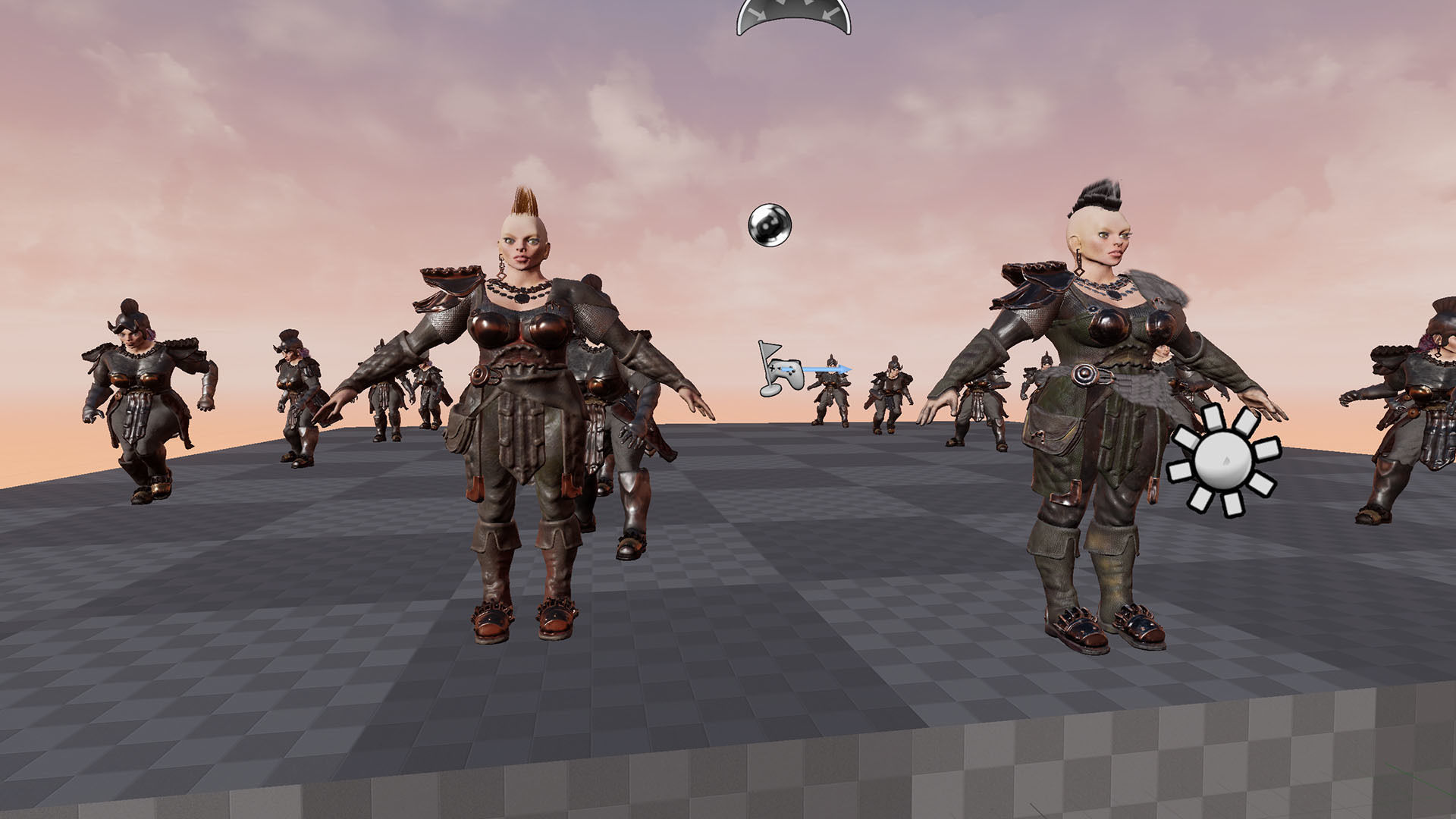 3D model Dwarf Woman Warrior Low-poly VR / AR / low-poly rigged ...