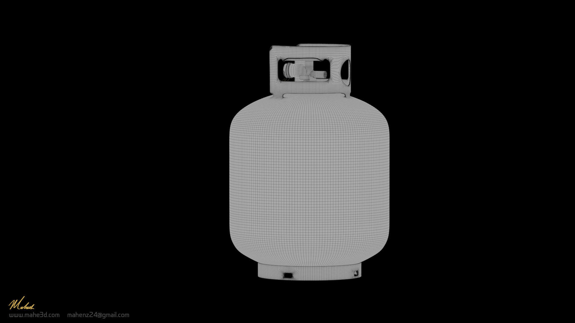Rusty Propane gas cylinder 3D model | CGTrader