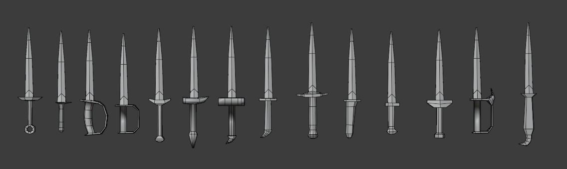3D model low-poly Melee weapon VR / AR / low-poly | CGTrader