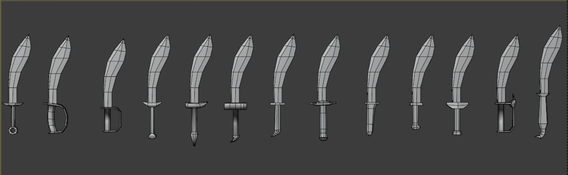 3D model low-poly Melee weapon VR / AR / low-poly | CGTrader