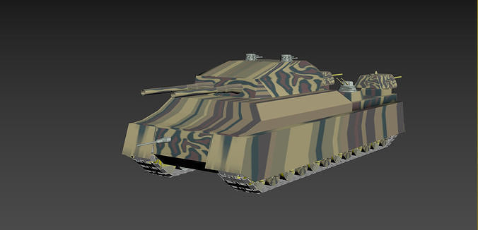 Ratte tank in camouflage 3D model | CGTrader