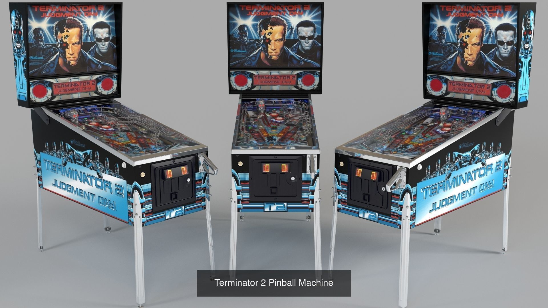 Terminator 2 Arcade Game Machines 3D Model Collection | CGTrader