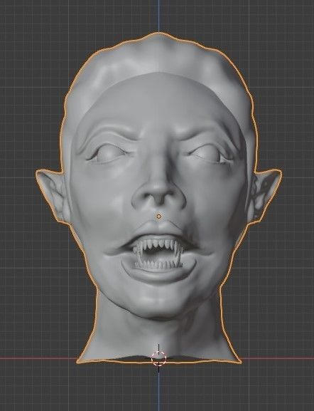 vampire head free 3D model | CGTrader