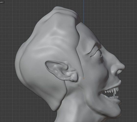 vampire head free 3D model | CGTrader