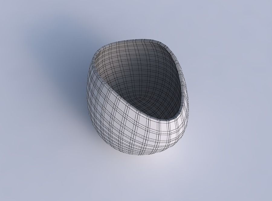 Bowl compressed 3 with distorted grid plates 3D model 3D printable ...