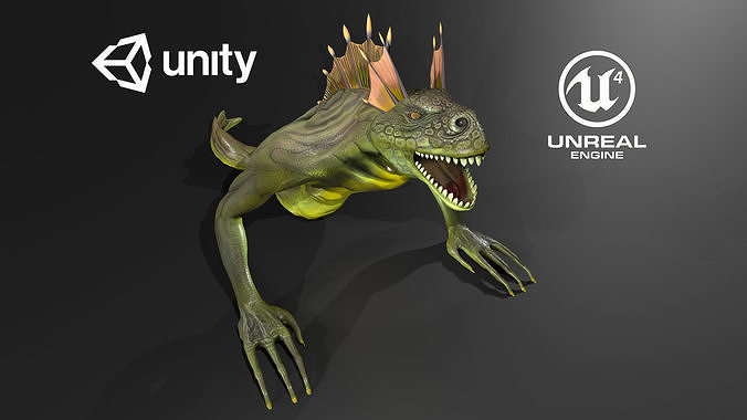 3D model Sea Monster VR / AR / low-poly | CGTrader