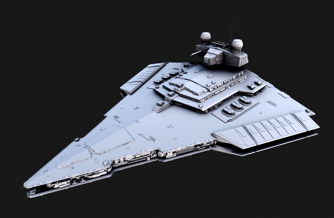 Victory 1 Class Star Destroyer - Star Wars 3D model | CGTrader