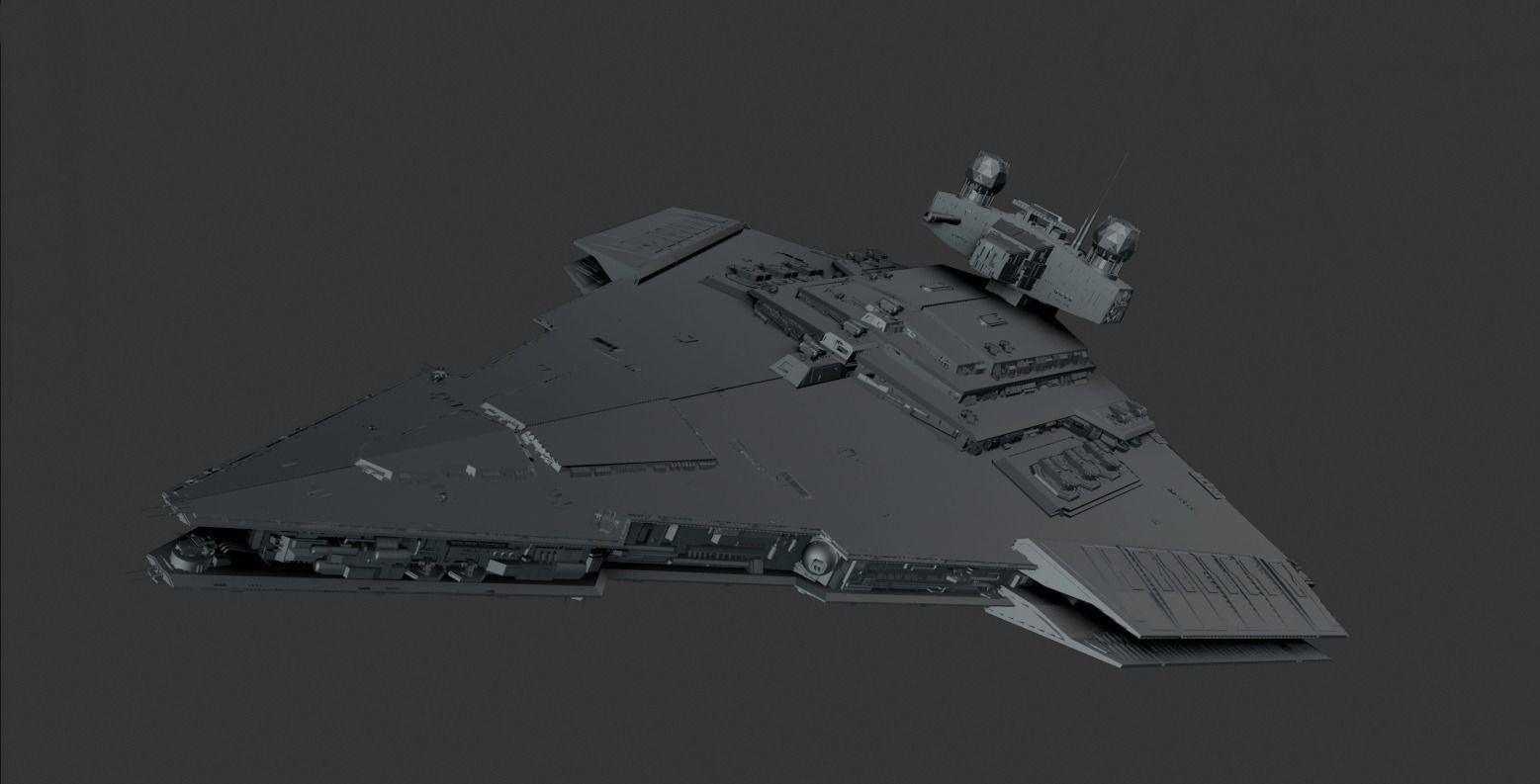 Victory 1 Class Star Destroyer - Star Wars 3D model | CGTrader