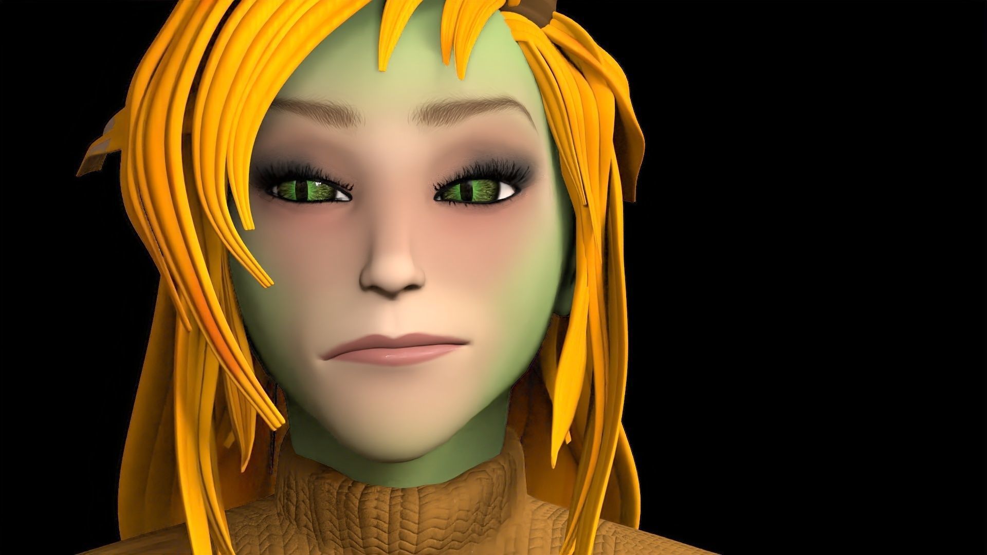 fantasy Fictional girl Anime 3D model rigged | CGTrader