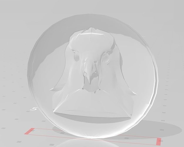 Hawk Head Relief 3D model 3D printable | CGTrader