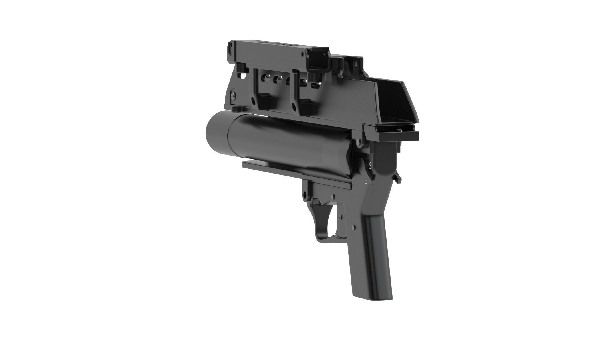 HK AG36 Grenade Launcher 3D model | CGTrader