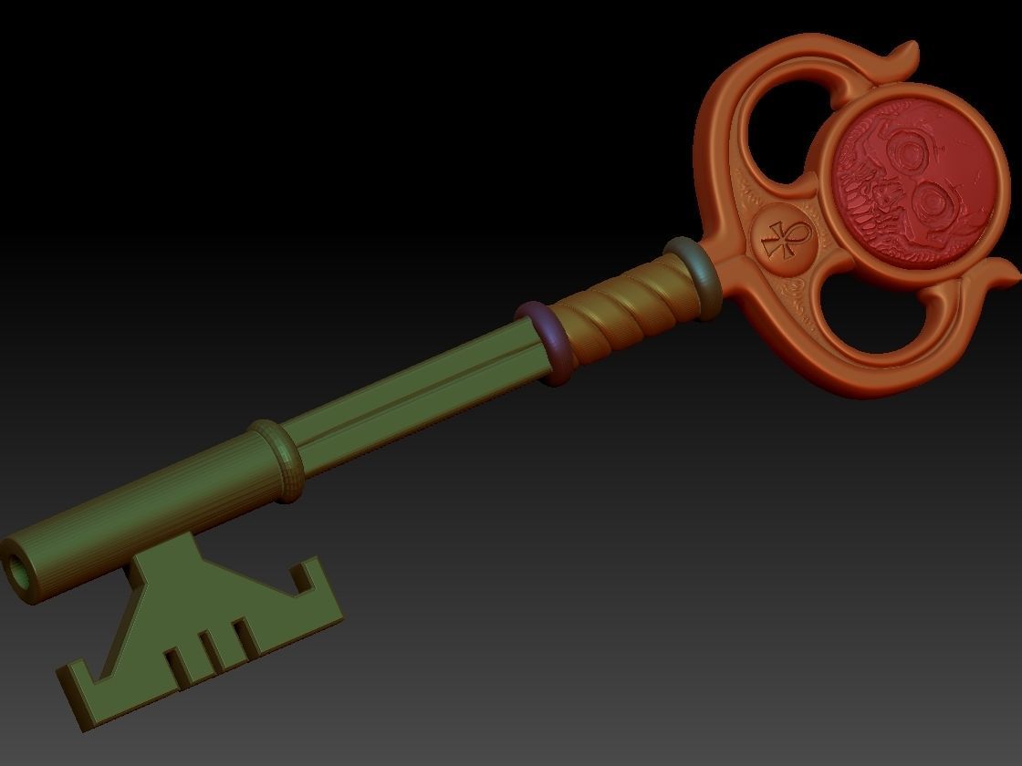 Locke and key Ghost key 3D model 3D printable | CGTrader
