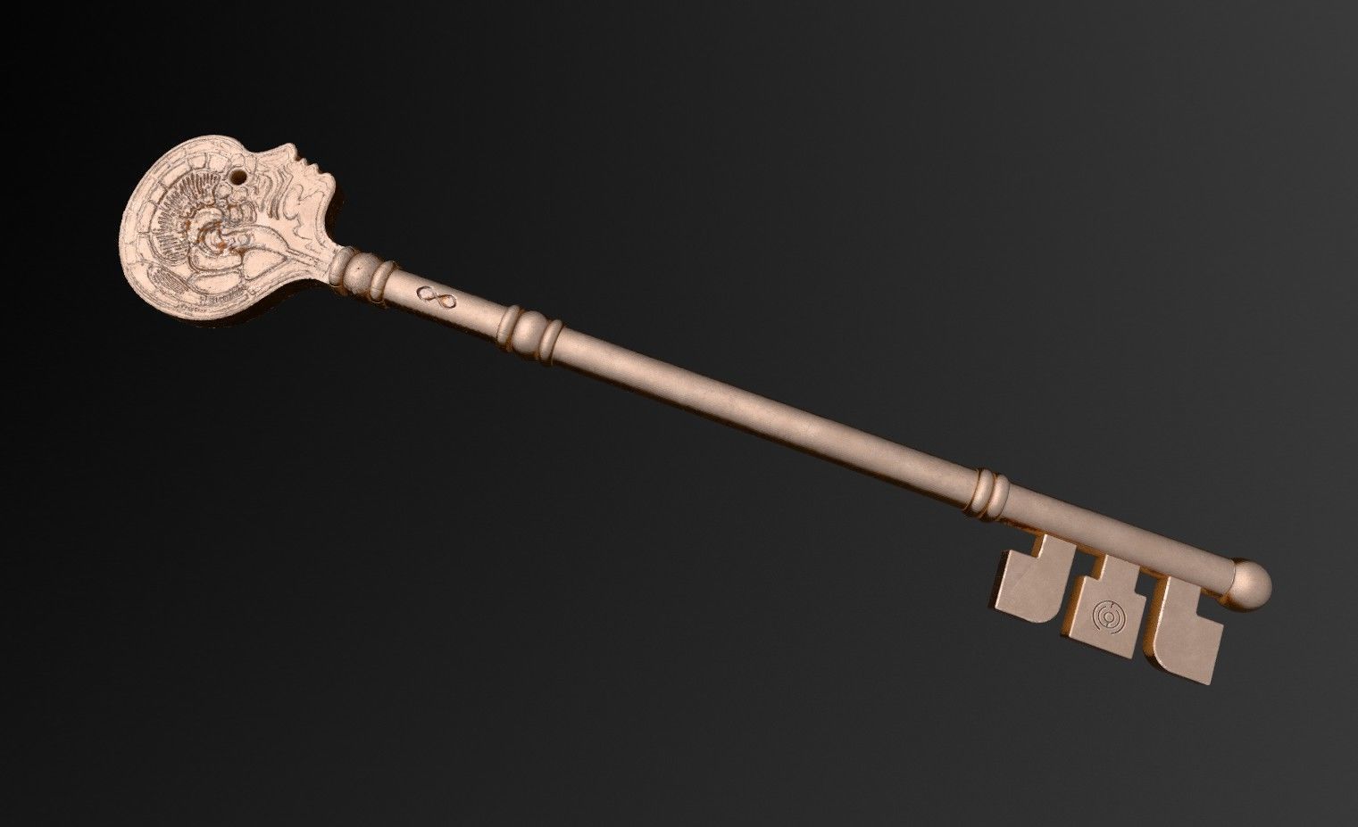 Locke and key Head key 3D model 3D printable | CGTrader