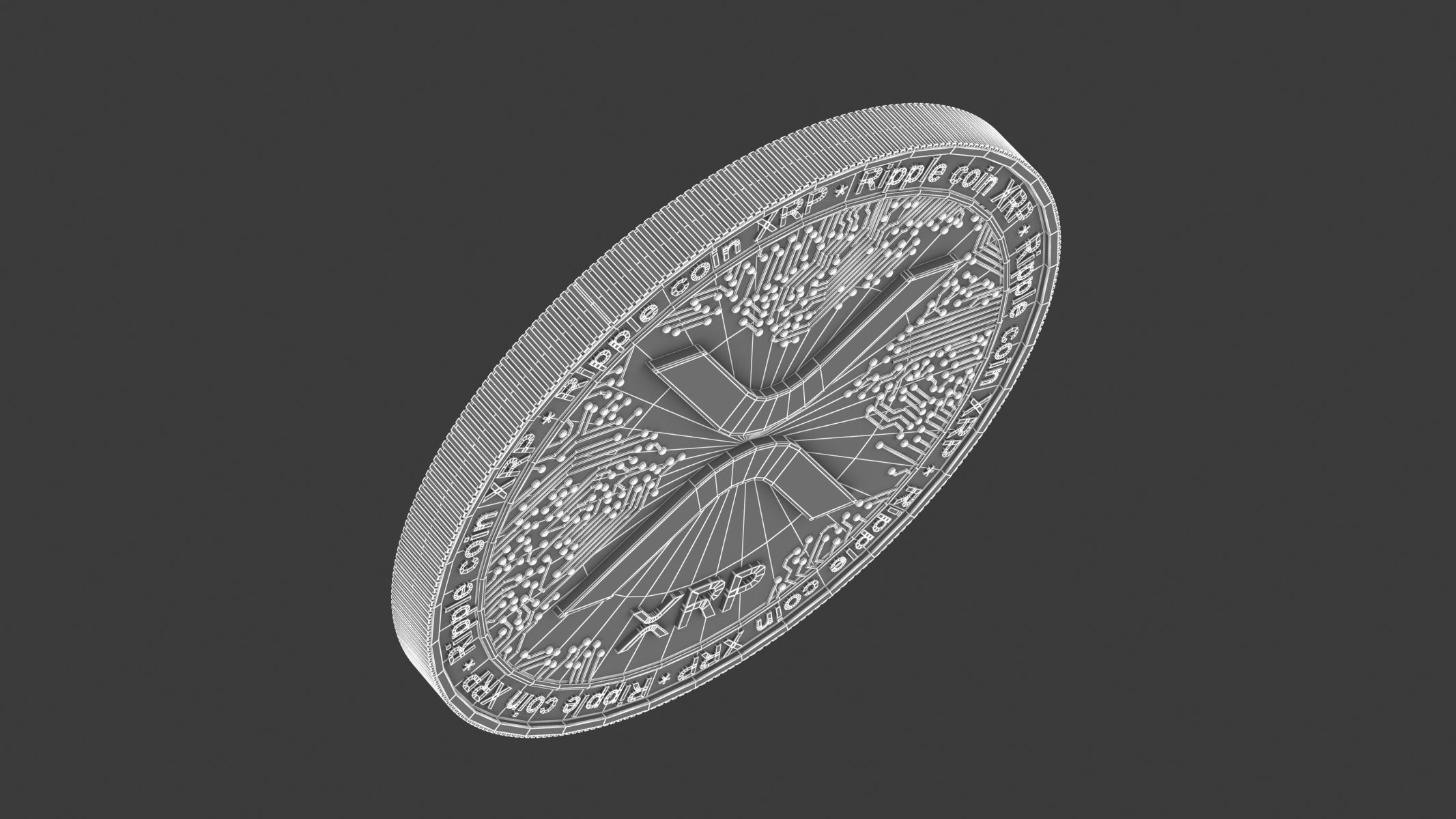 XRP Coin 3D model | CGTrader