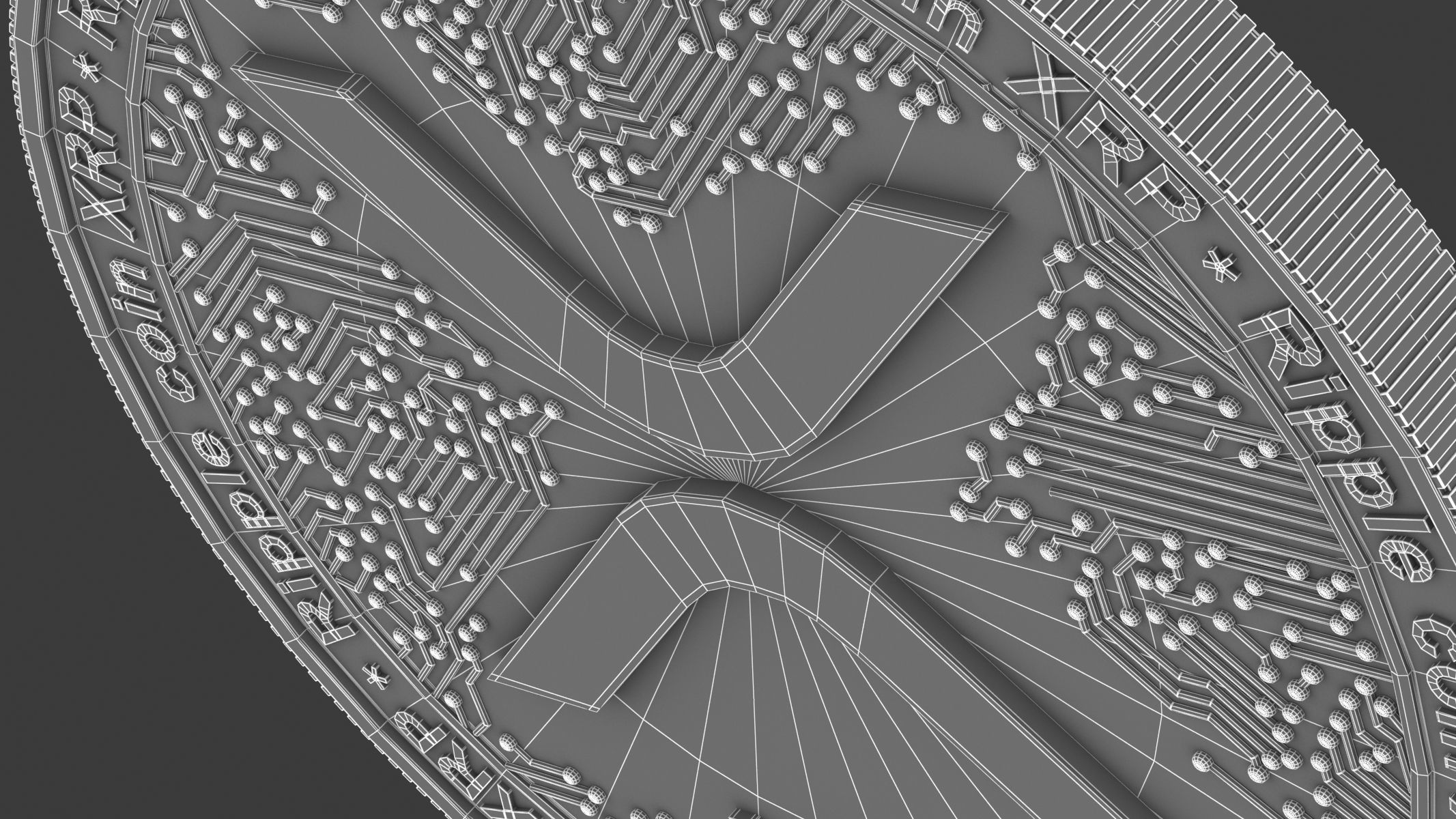 XRP Coin 3D model | CGTrader