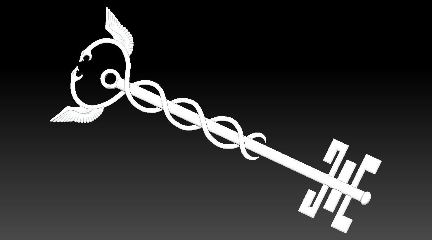 Locke and Key Mending key 3D model 3D printable | CGTrader