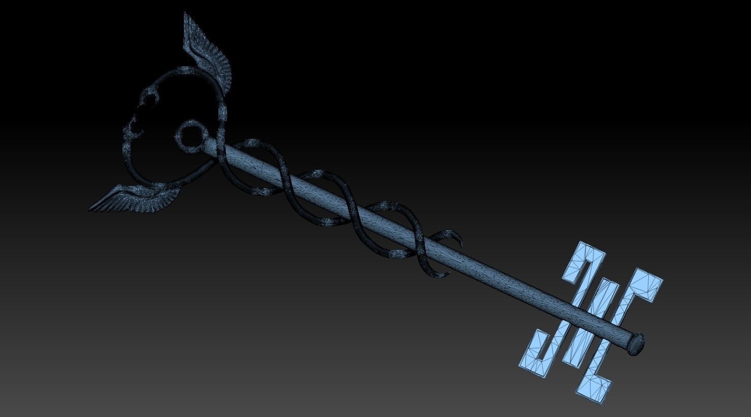 Locke and Key Mending key 3D model 3D printable | CGTrader