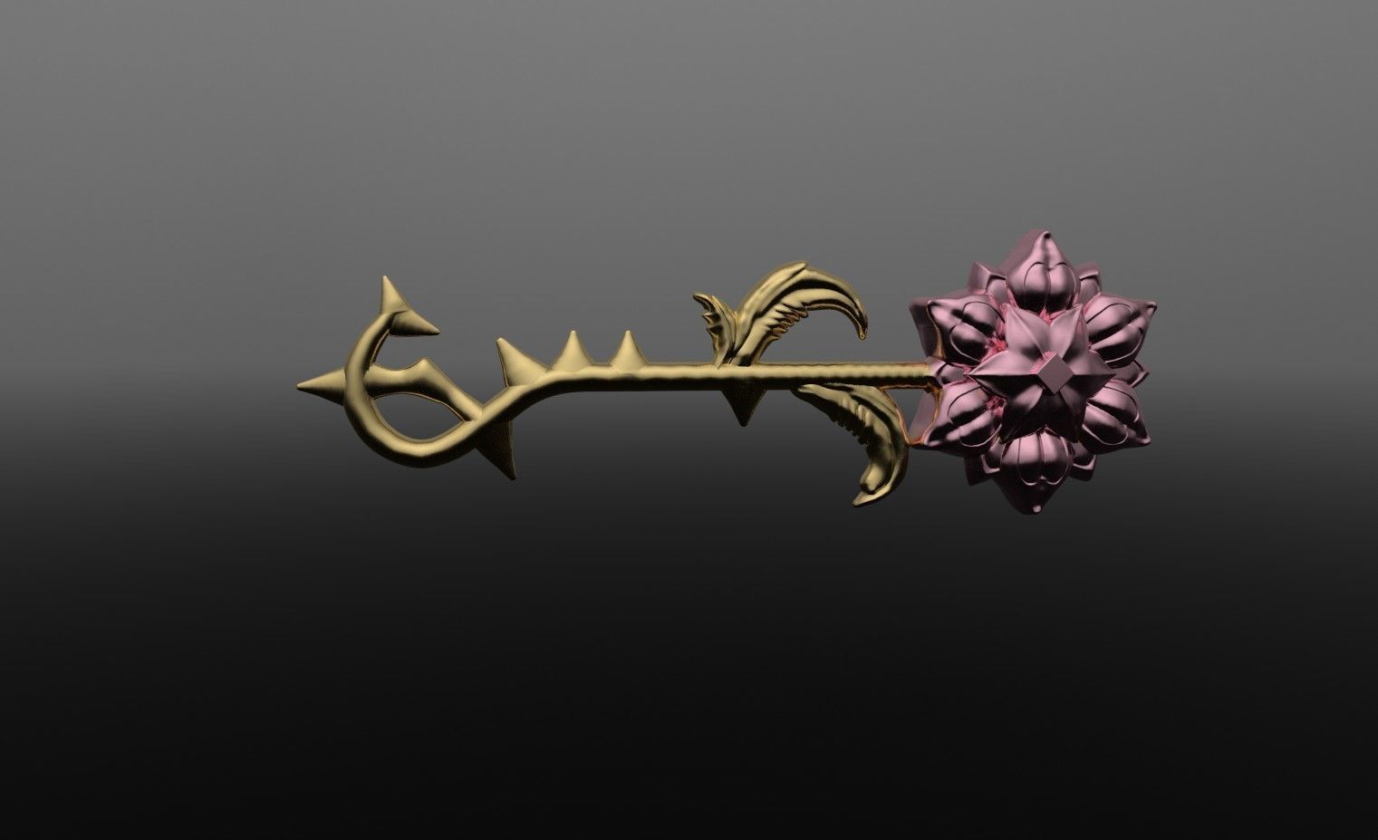 Locke and Key Thorn key 3D model 3D printable | CGTrader