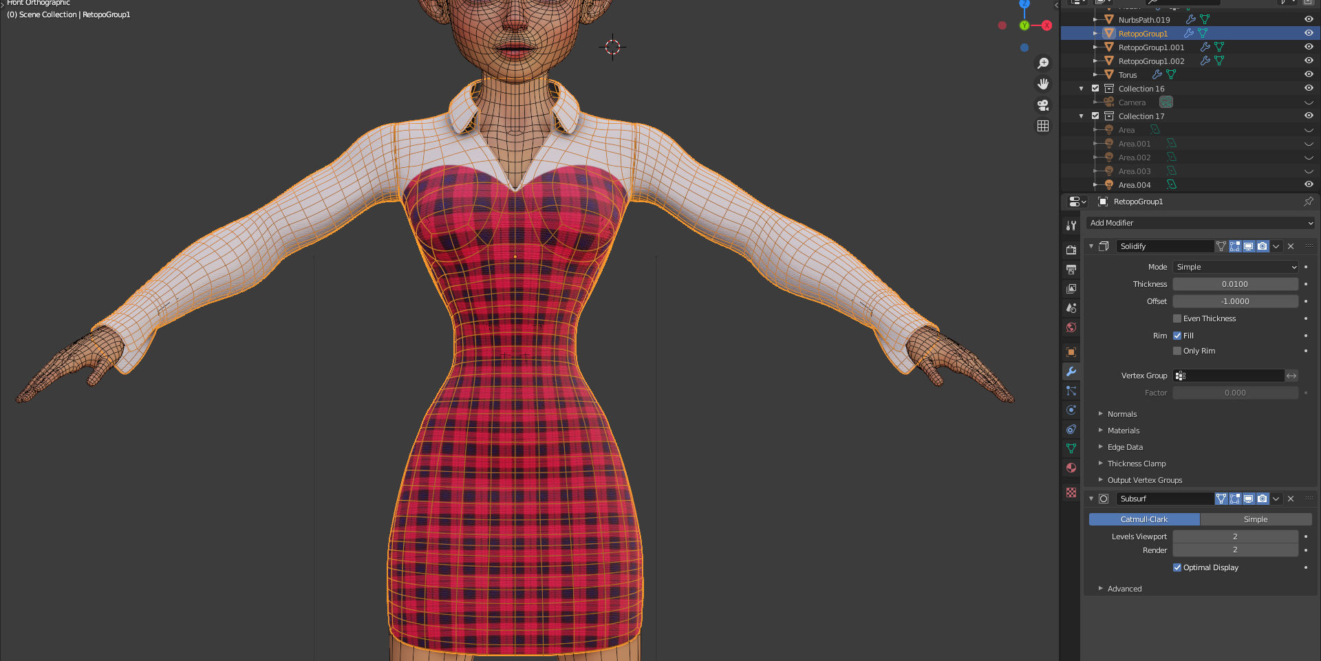 Rigged - Stylized Character Girl - Rinna Style 2 3D model rigged | CGTrader