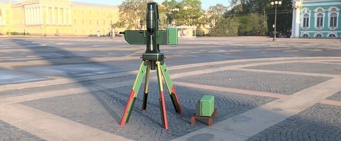 Sentry machine gun 2 3D model rigged | CGTrader