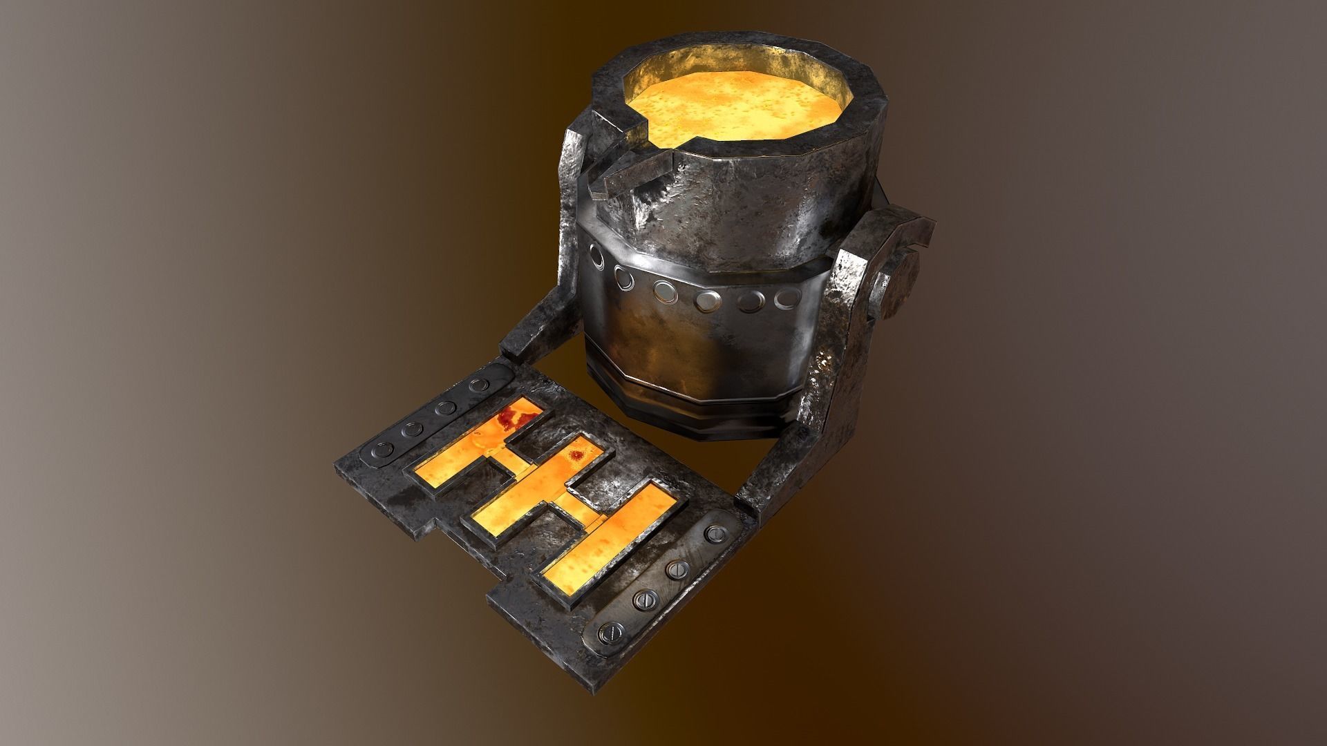 3D model Mine Cauldron VR / AR / low-poly | CGTrader