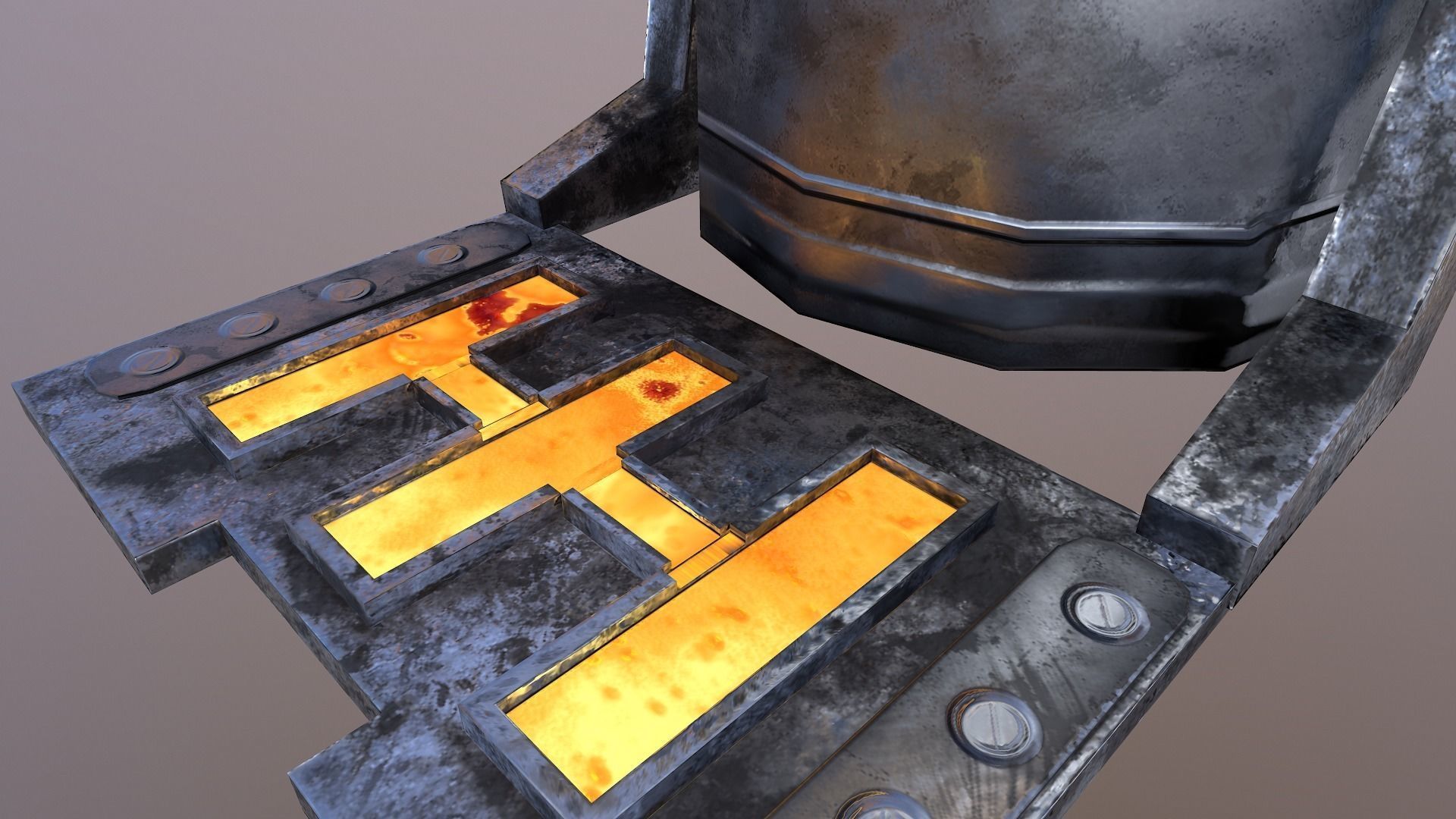 3D model Mine Cauldron VR / AR / low-poly | CGTrader