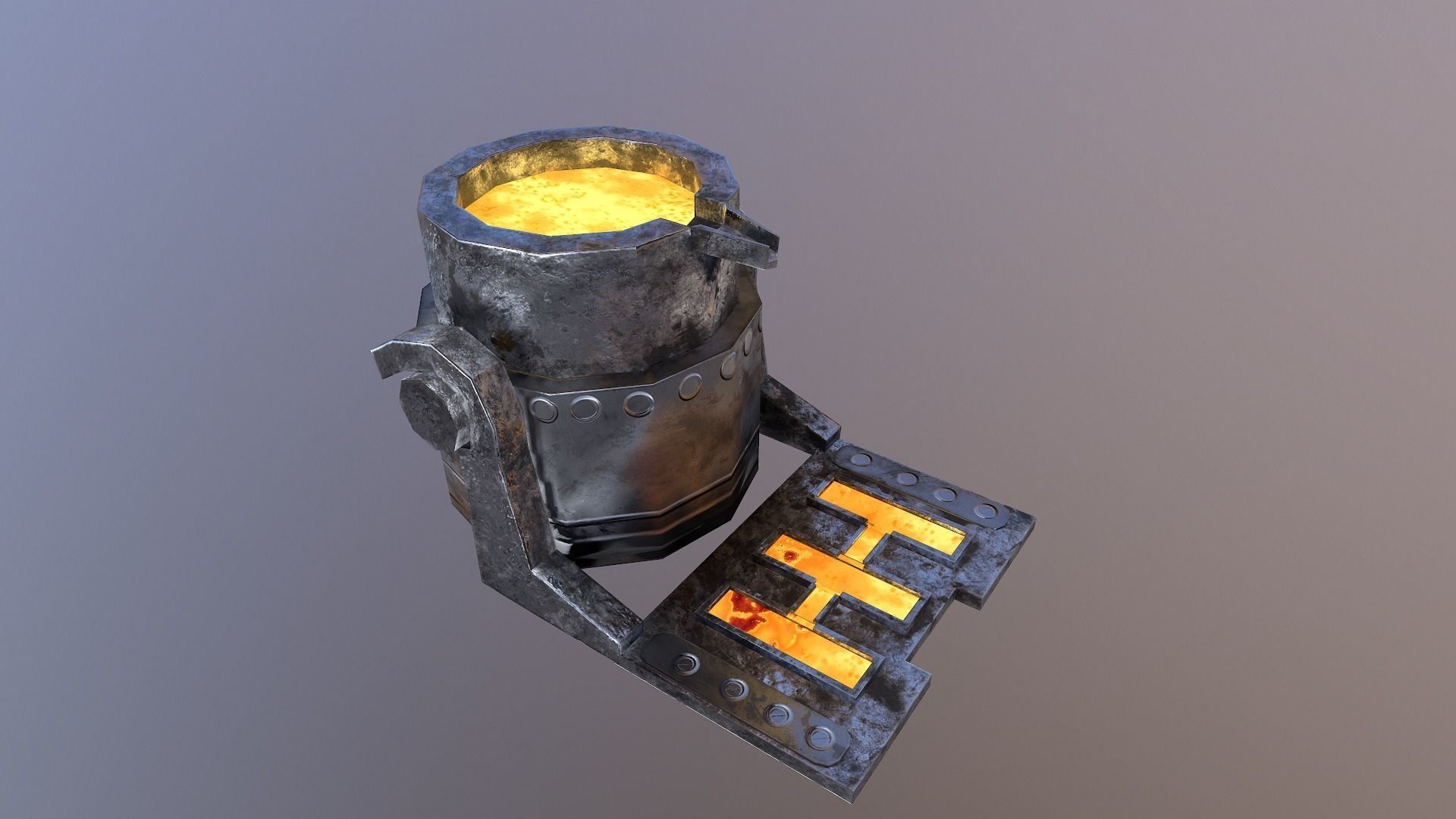 3D model Mine Cauldron VR / AR / low-poly | CGTrader