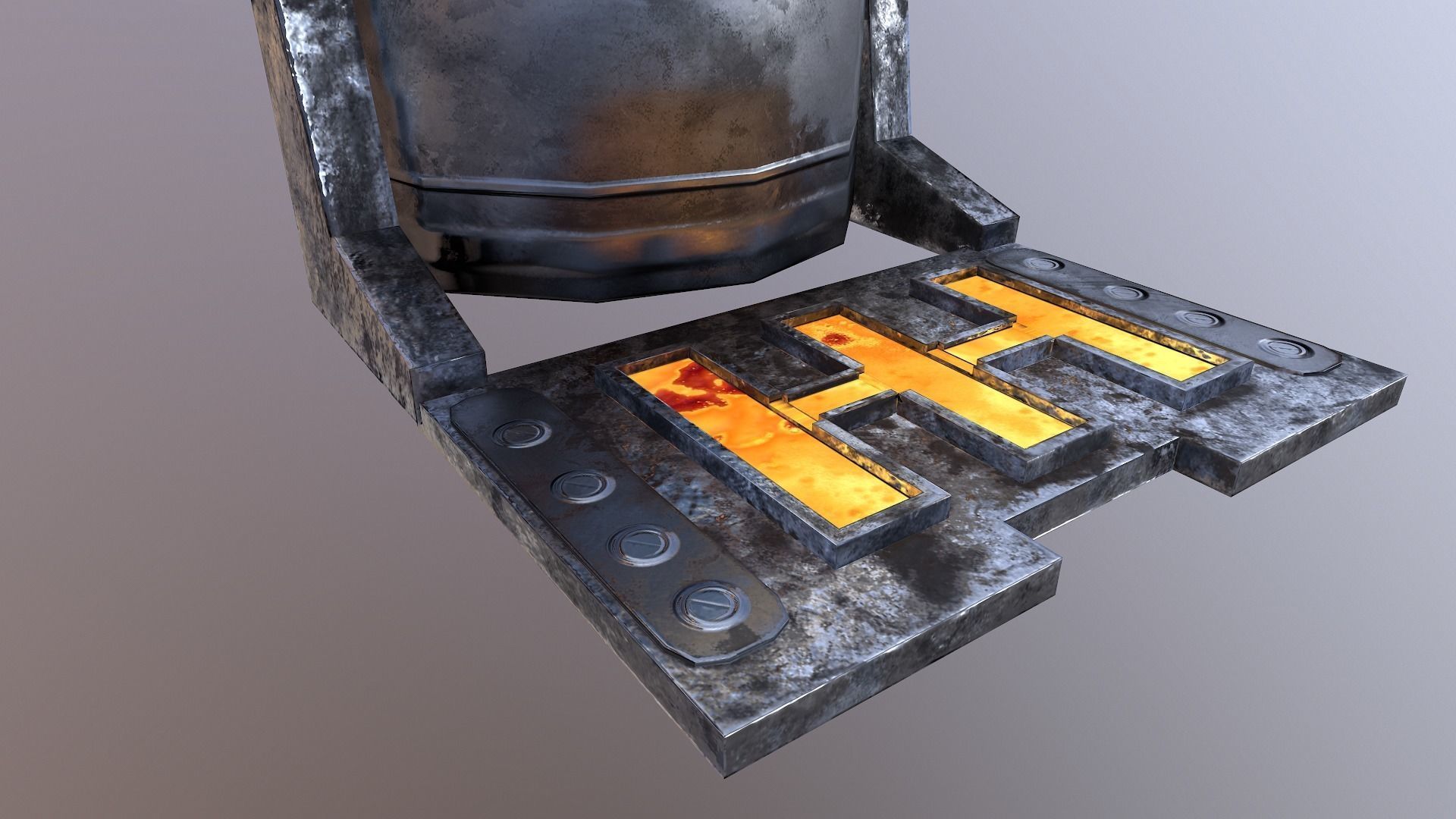 3D model Mine Cauldron VR / AR / low-poly | CGTrader