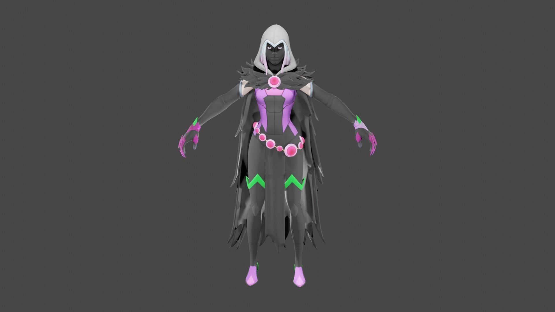 3D model Raven Fortnite VR / AR / low-poly MAX OBJ FBX STL BLEND DAE