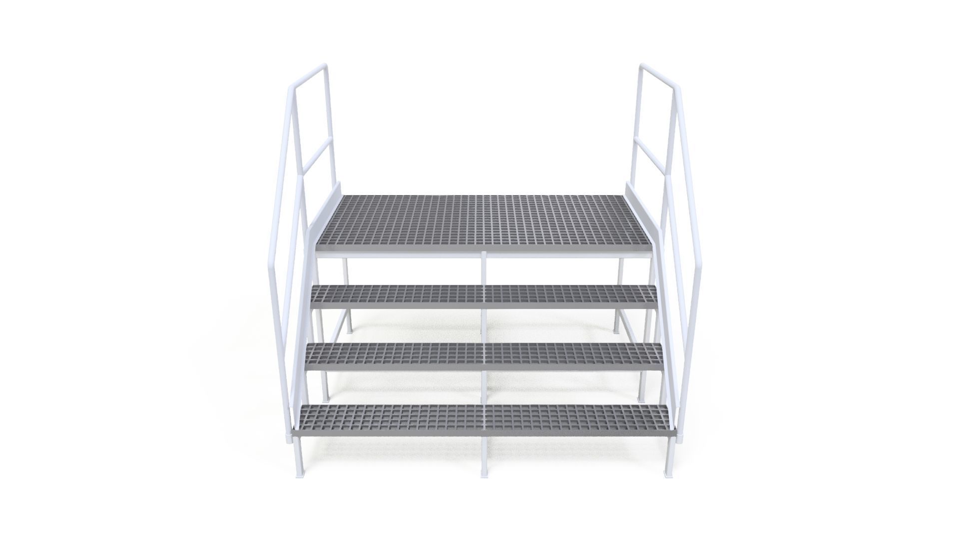STEEL GRILL PLATFORM 3D model | CGTrader