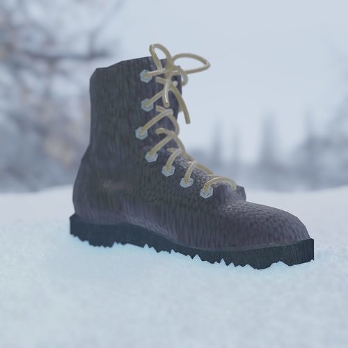 simple boot 3D model | CGTrader